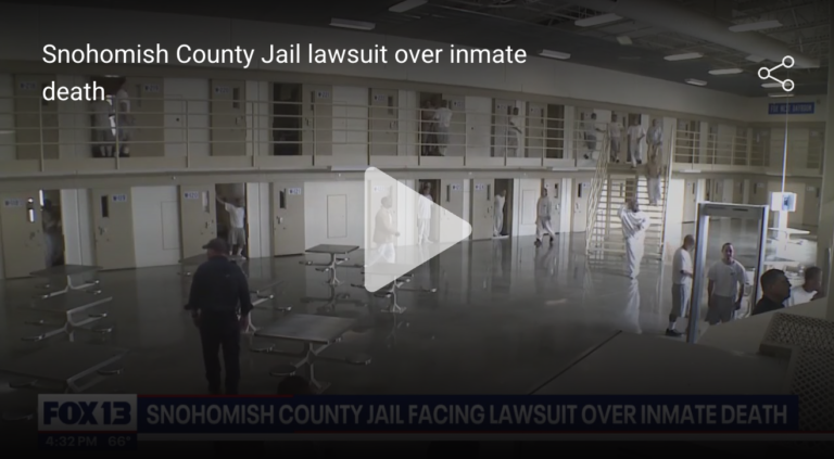 Snohomish County Jail faces lawsuit over inmate death - Stritmatter ...