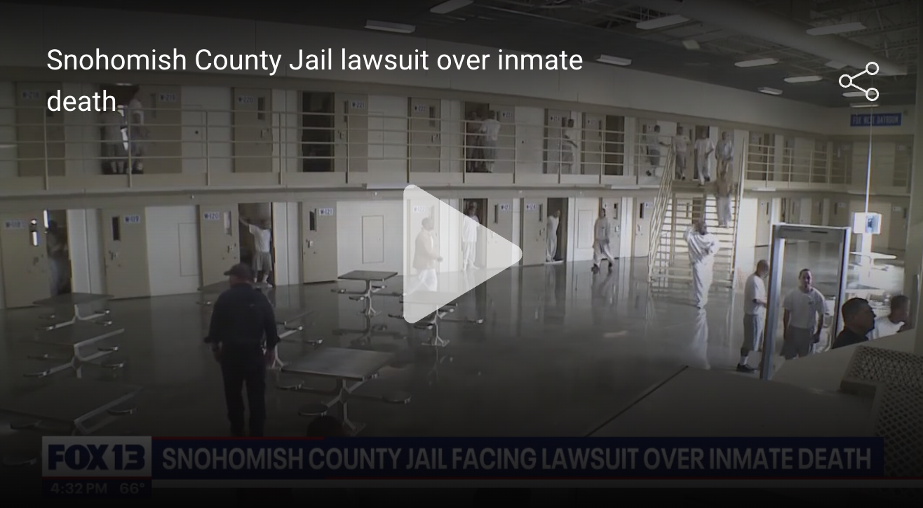 Snohomish County Jail faces lawsuit over inmate death - Stritmatter ...